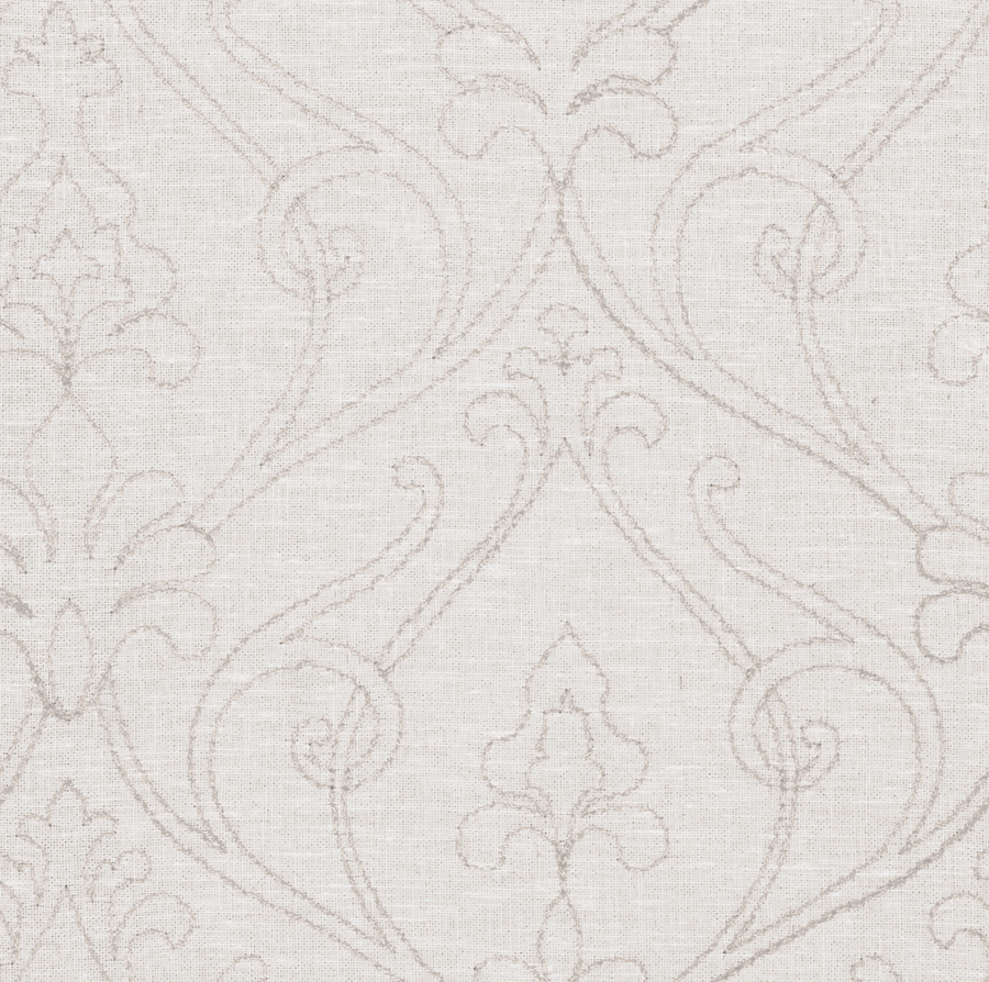 Teddy Damask Grey | Fabric | Fabricut